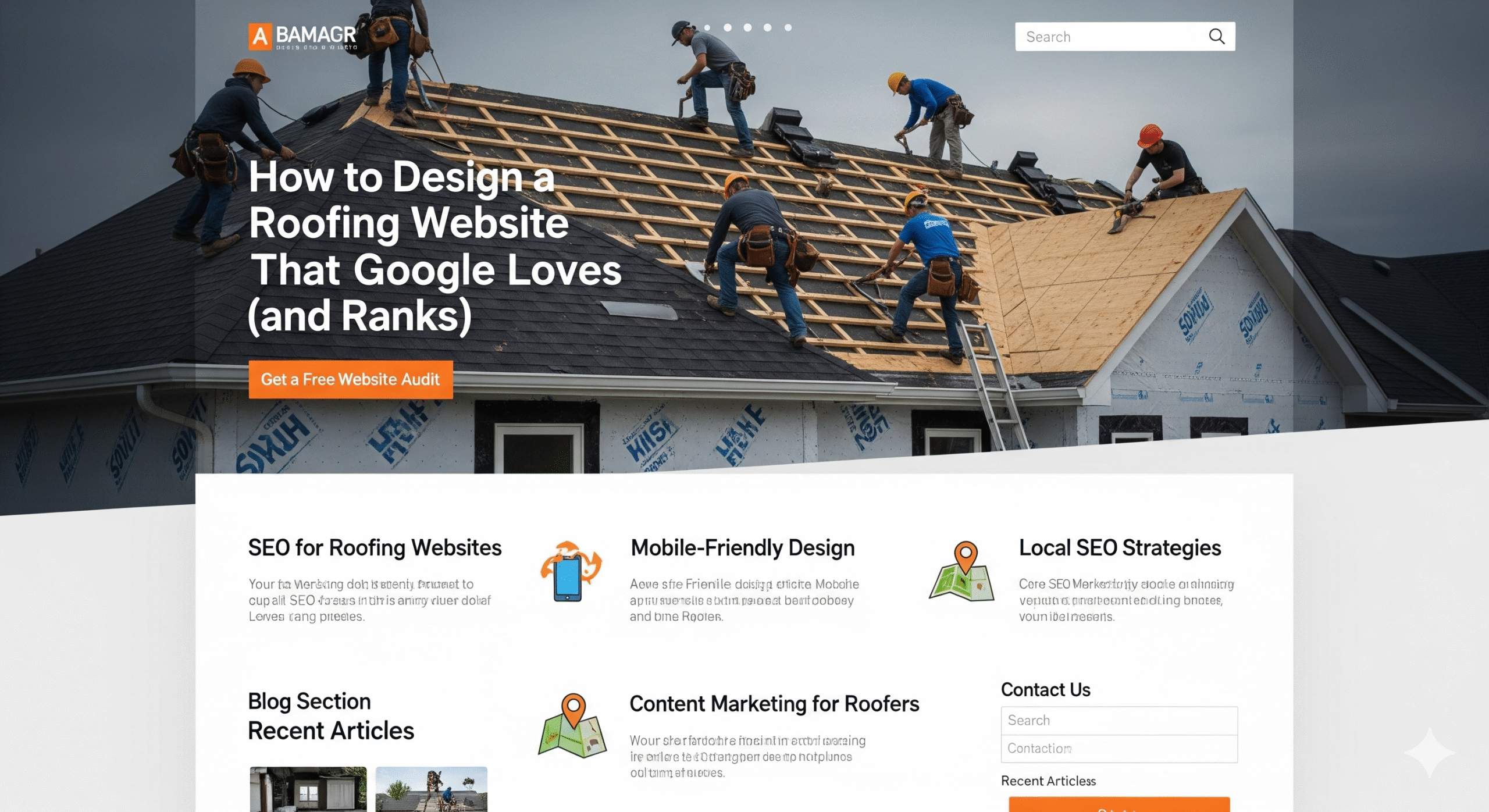 How to Design a Roofing Website That Google Loves (and Ranks) - Digital ...